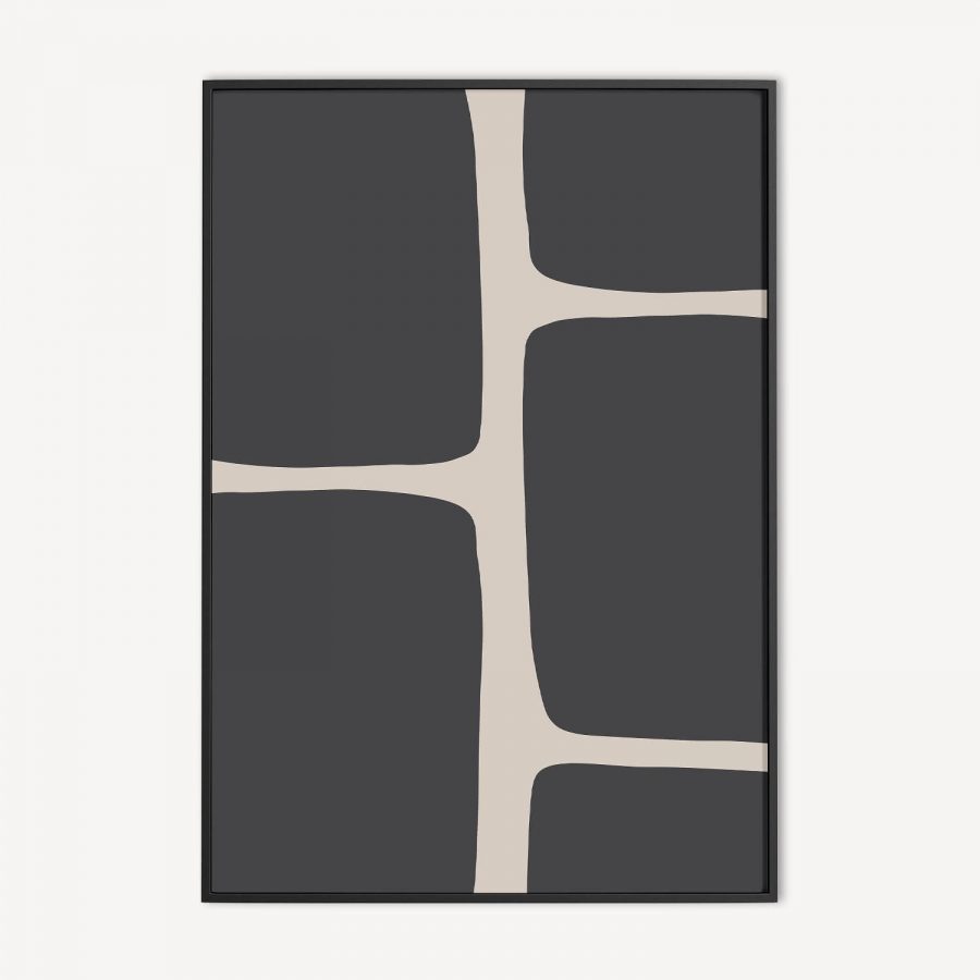 Abstract Patroon Poster - Beige Minimalism | MDRN HOME