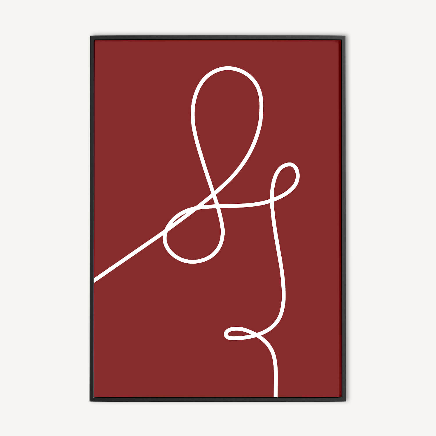 Abstract White Line - Botanische Poster en Canvas Print - MDRN HOME ...