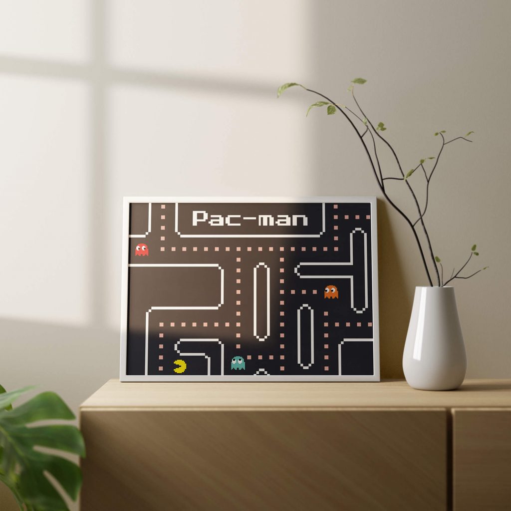 Pac-Man - Retro Game Poster en Canvas Print - MDRN HOME - Koop Posters ...