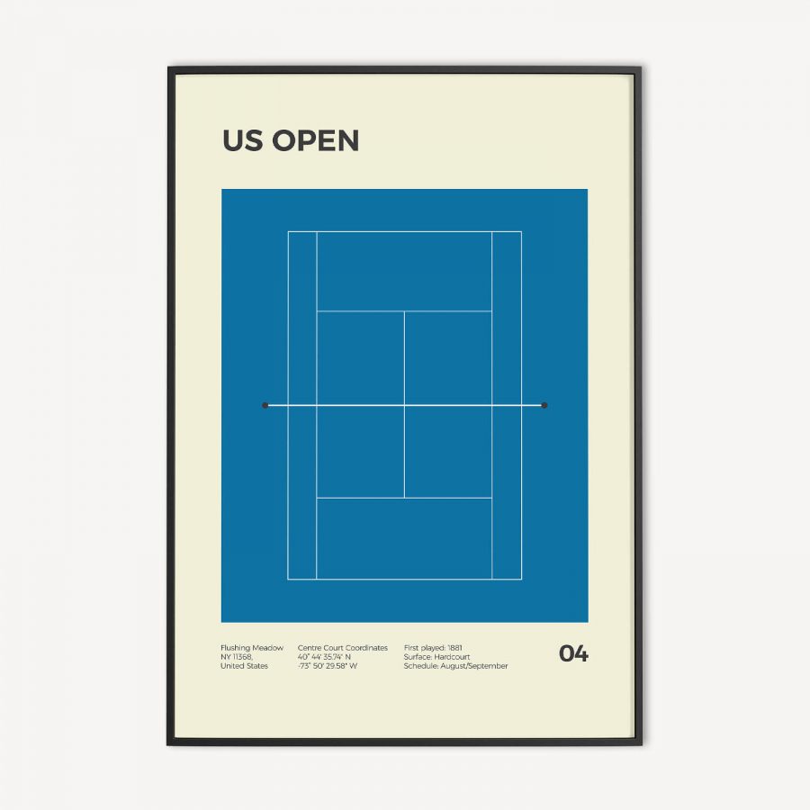 US Open Tennis Poster en Canvas Poster - MDRN HOME - Koop Posters Online