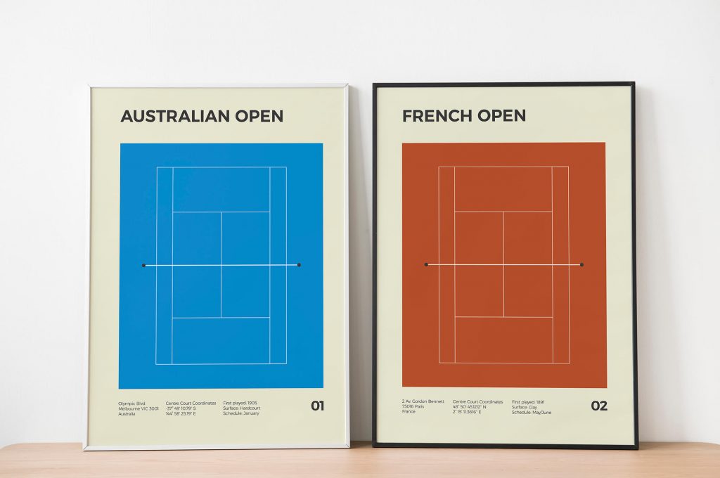 Tennis Poster en Canvas Print - Australian Open - MDRN HOME - Koop ...