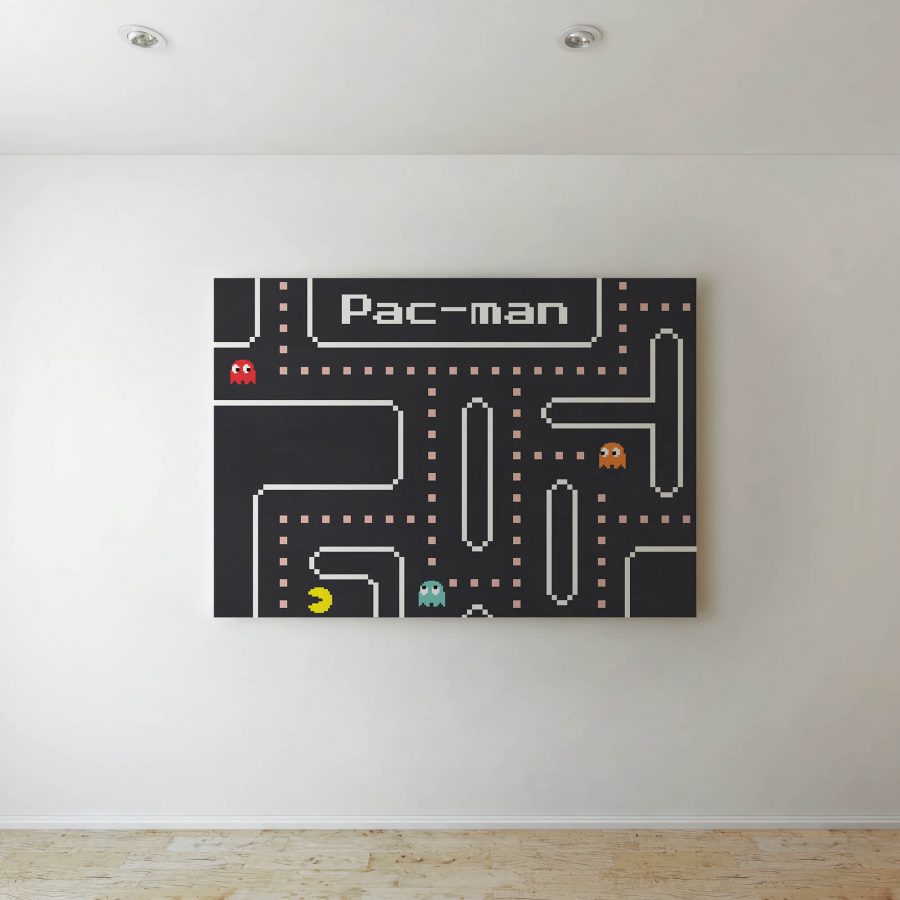 Pac-Man - Retro Game Poster en Canvas Print - MDRN HOME - Koop Posters ...