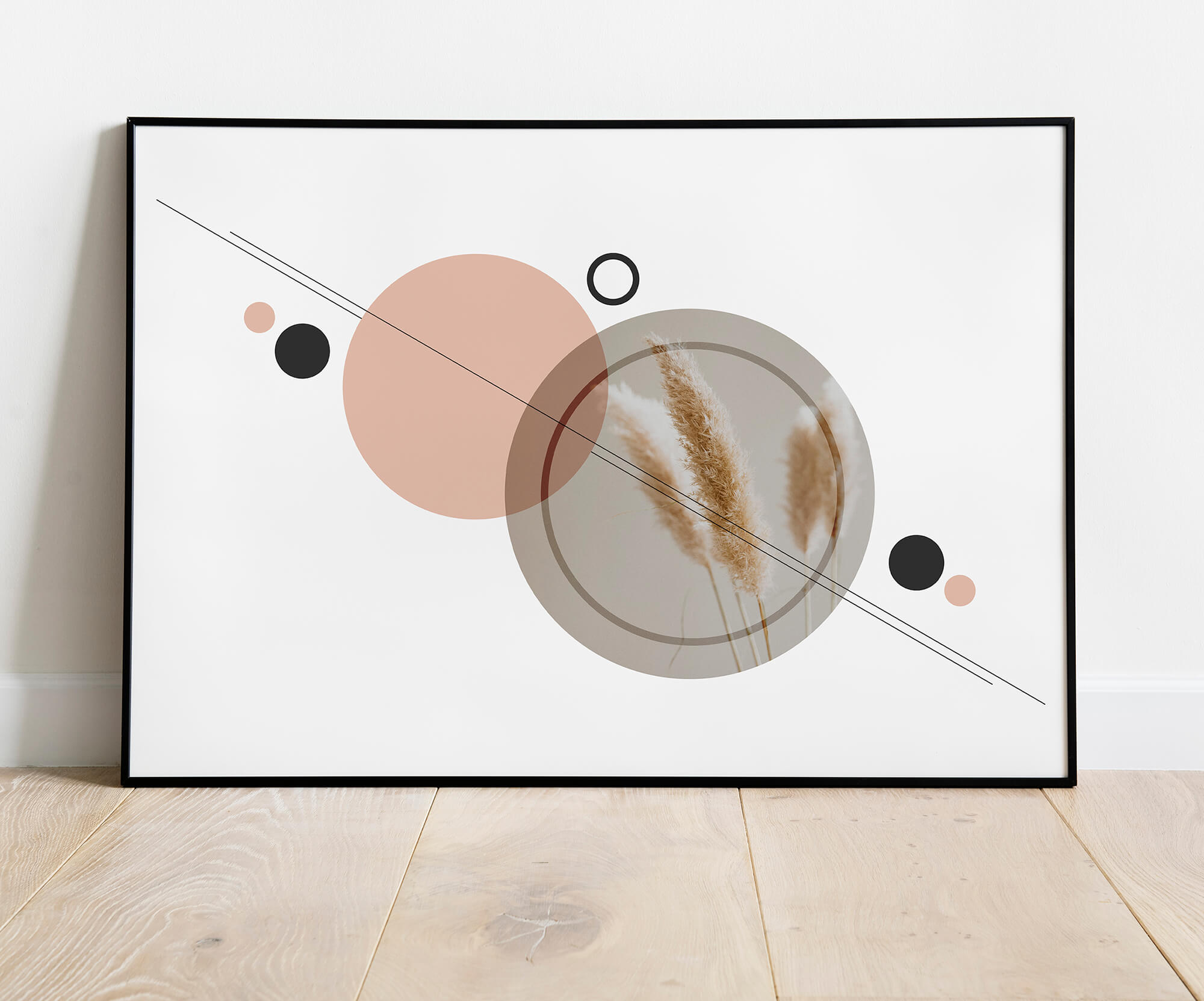 Pampasgras - Moderne Architectuur Poster - MDRN HOME - Koop Posters Online