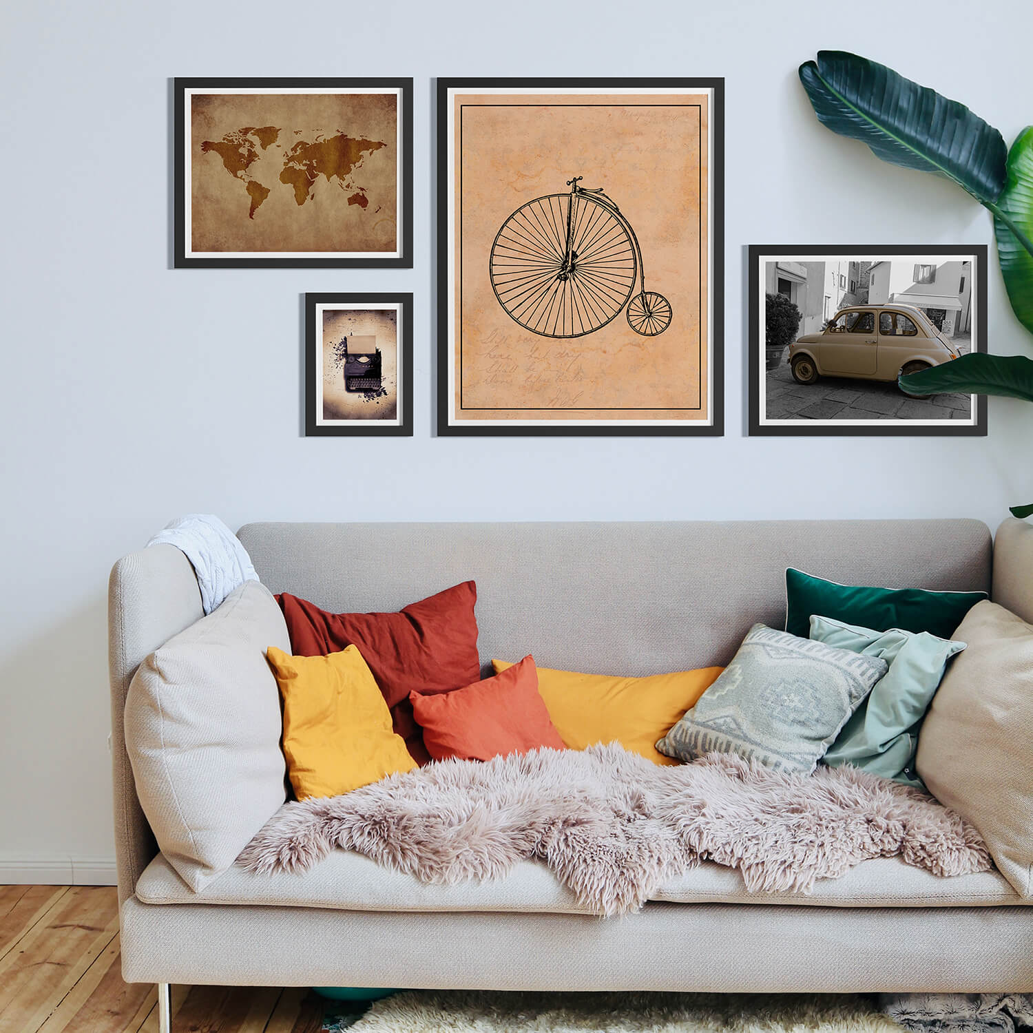 Vintage Fotowand - Posters in Industriele Stijl