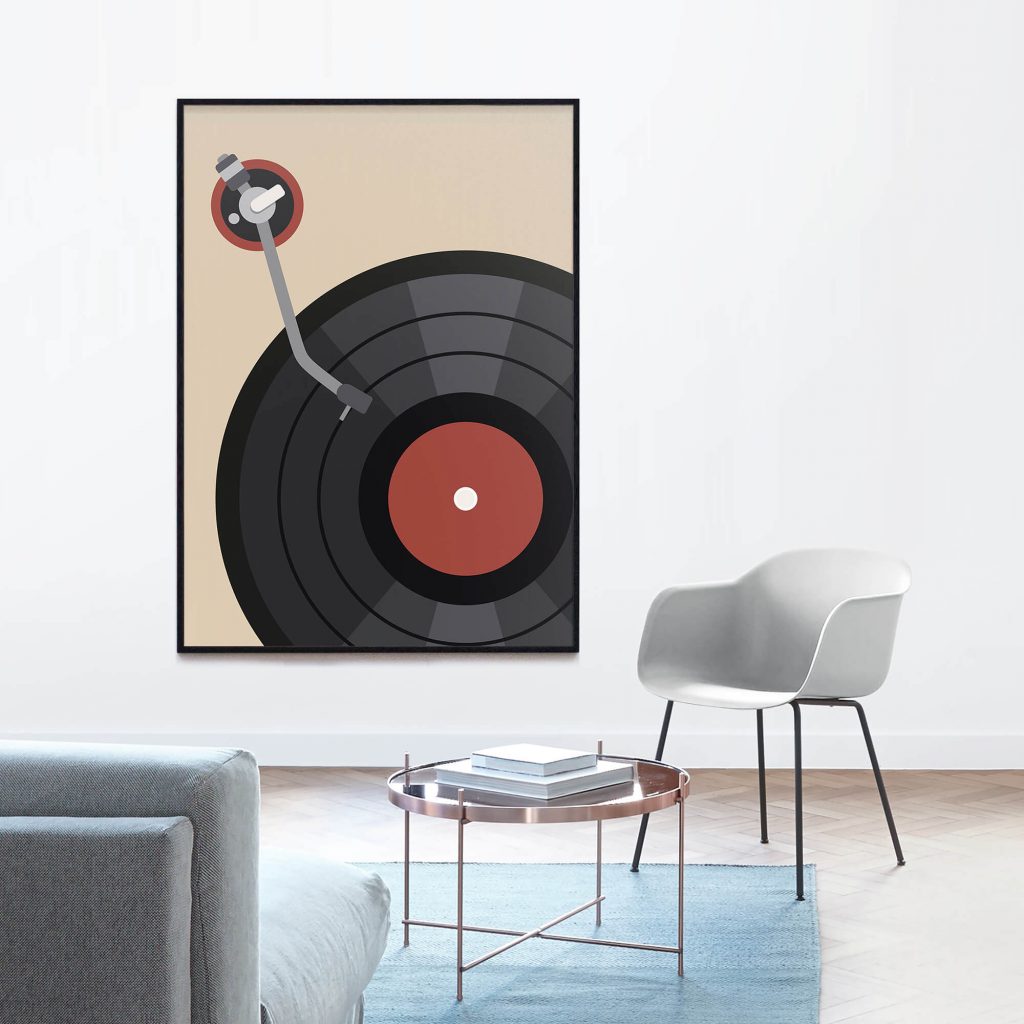 Vinyl - Abstracte Poster en Canvas Print - MDRN HOME - Koop Posters Online
