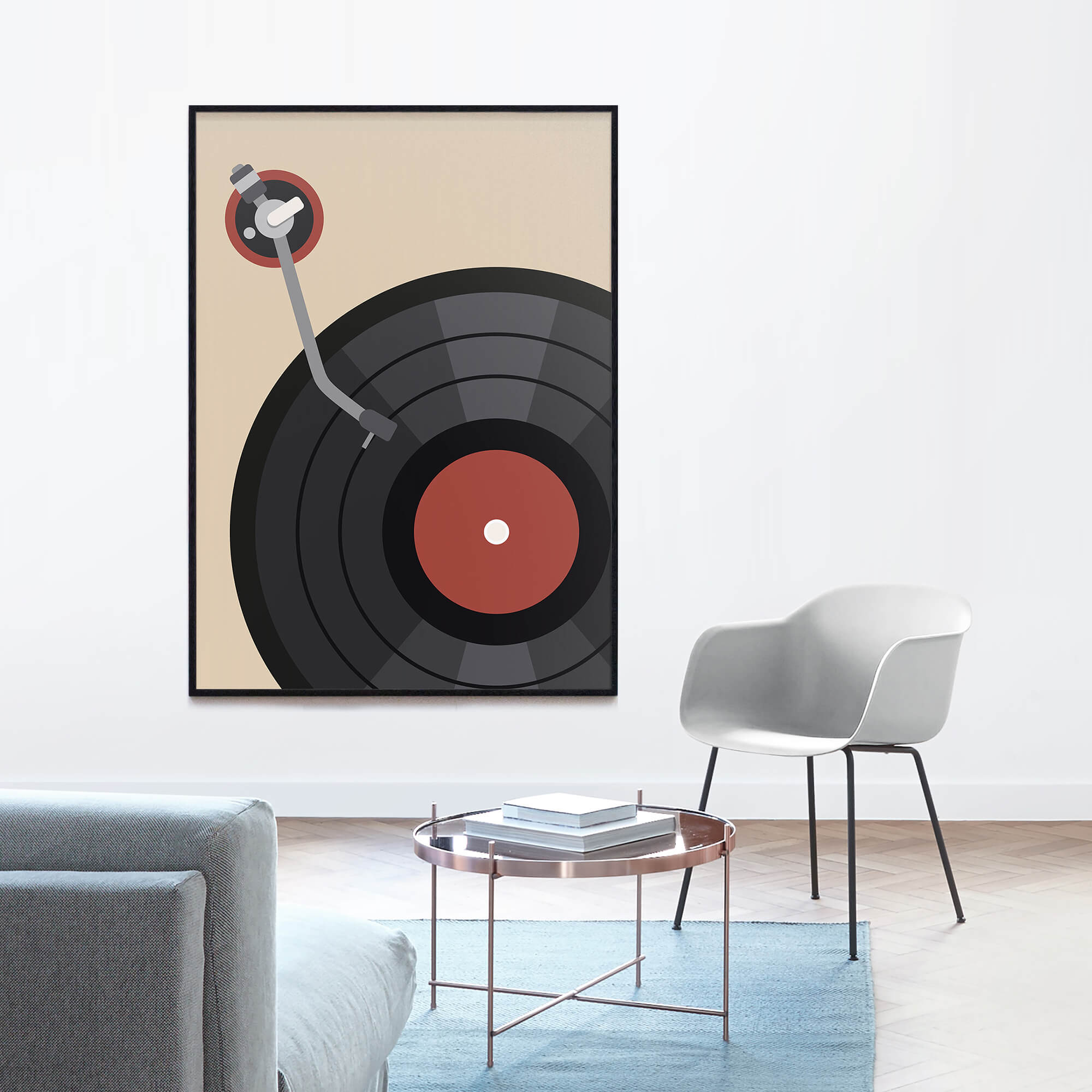 Vinyl - Abstracte Poster en Canvas Print - MDRN HOME - Koop Posters Online