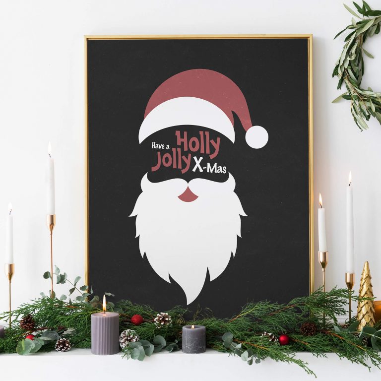 Holly Jolly - Scandinavische Kerst Poster en Print - MDRN HOME - Koop ...