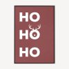 Ho Ho Ho - Scandinavische Kerst Poster en Print - MDRN HOME - Koop ...