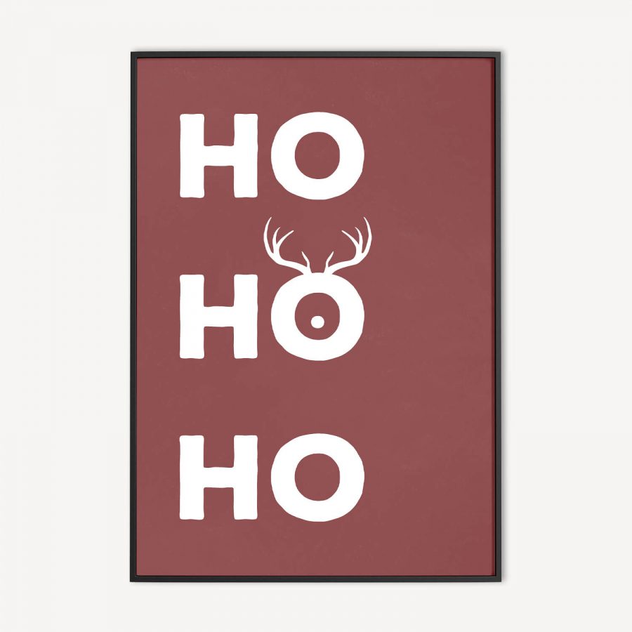 Ho Ho Ho - Scandinavische Kerst Poster en Print - MDRN HOME - Koop ...