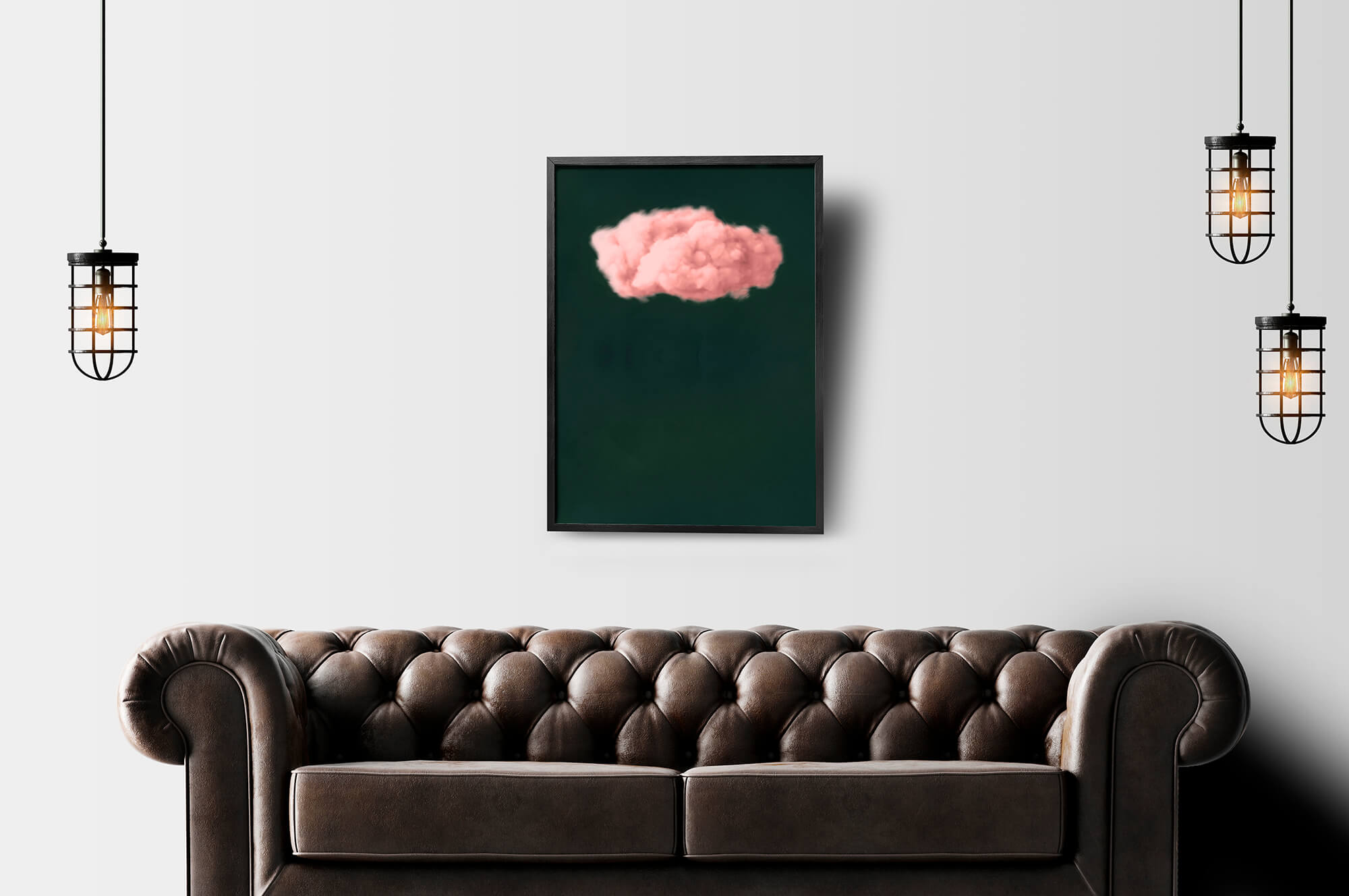 Pink Cloud - Abstracte Poster en Canvas Print - MDRN HOME - Koop ...