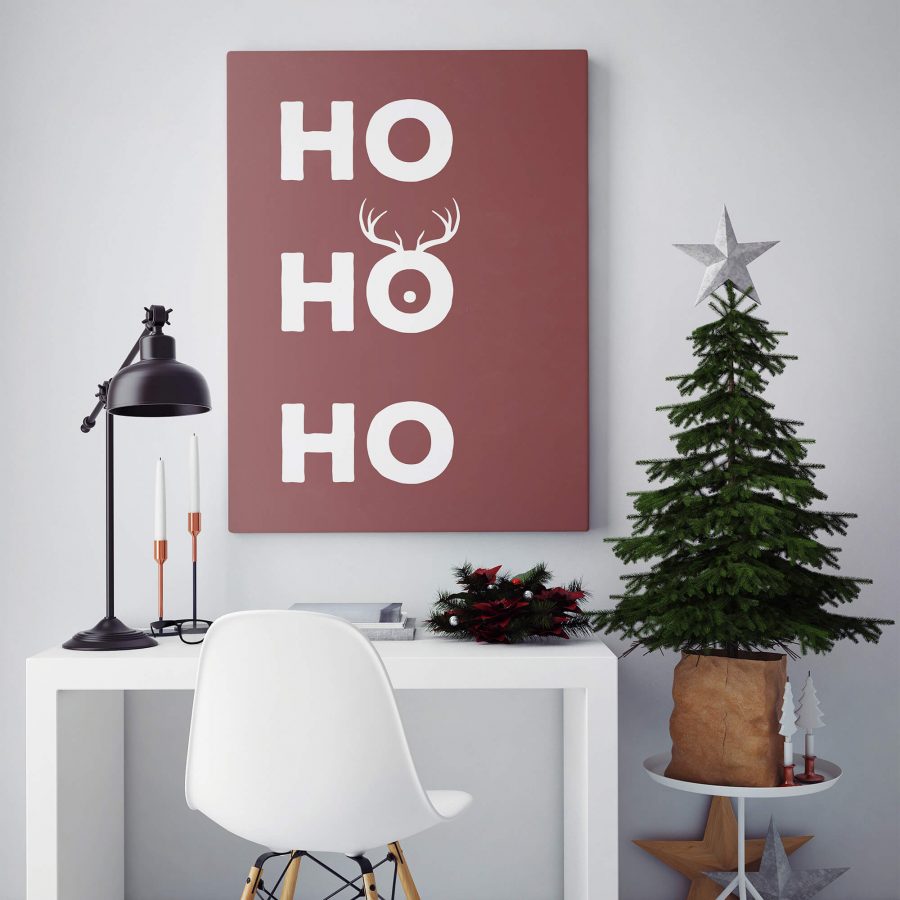 Ho Ho Ho - Scandinavische Kerst Poster en Print - MDRN HOME - Koop ...